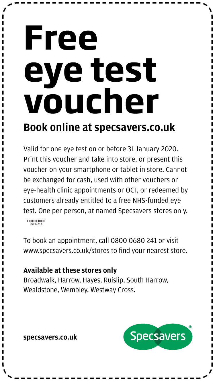 Free Eye Test North West London